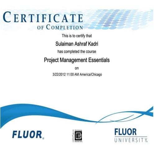 Fluor courses certificates-1 | PDF