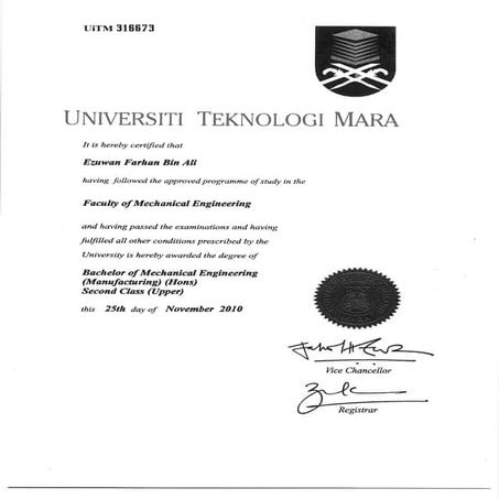 Ezuwan Cert&Transcript | PDF