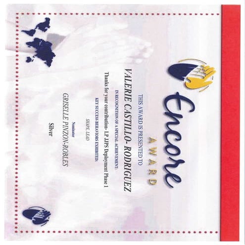 Encore Award | PDF