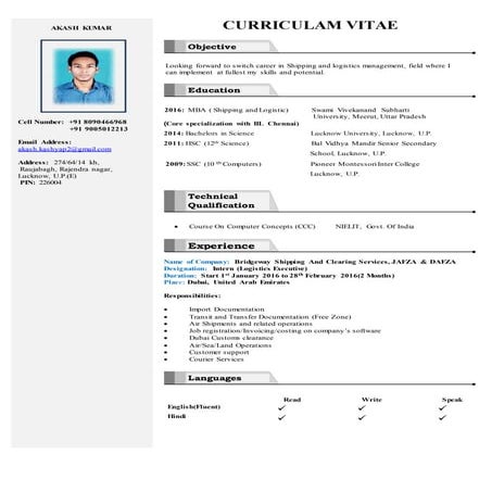 akash cv | DOCX