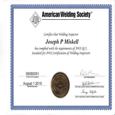 CWI Cerfificate | PDF