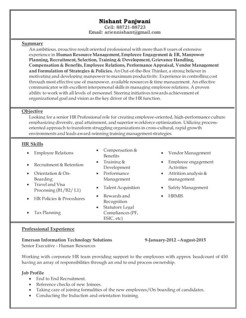 Hrm cv | PDF