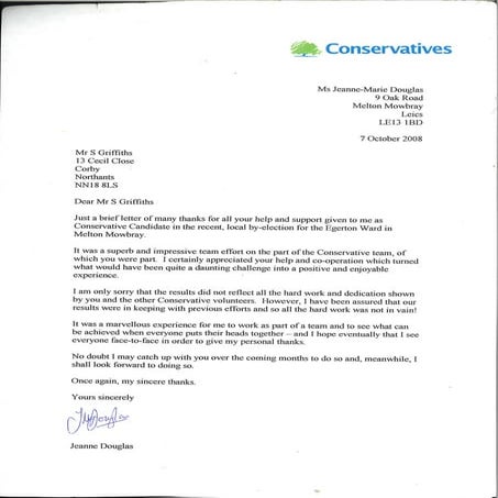 Melton Mowbray Council Byelection Letter | PDF