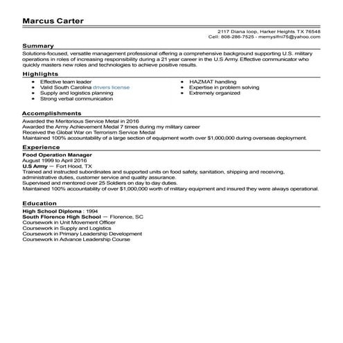 Marcus Carter Resume 1 | PDF