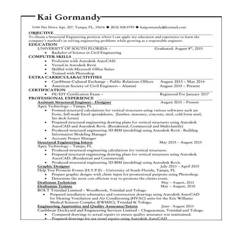 Kai Gormandy's Resume | PDF