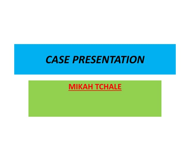 LOW VISION CASE PRESENTATION | PPTX