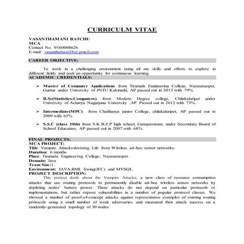 vasantha cv | PDF