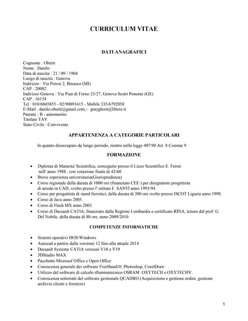 CV-Alessandro Bertini | PDF