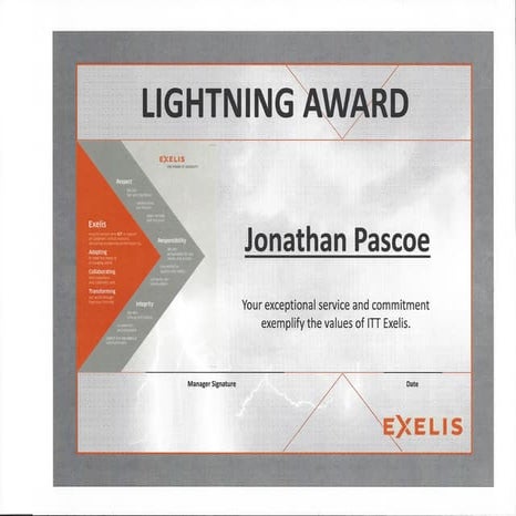 Exelis Lightning Award | PPT