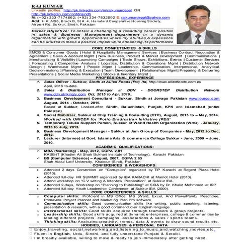 Resume - Raj Kumar | DOCX