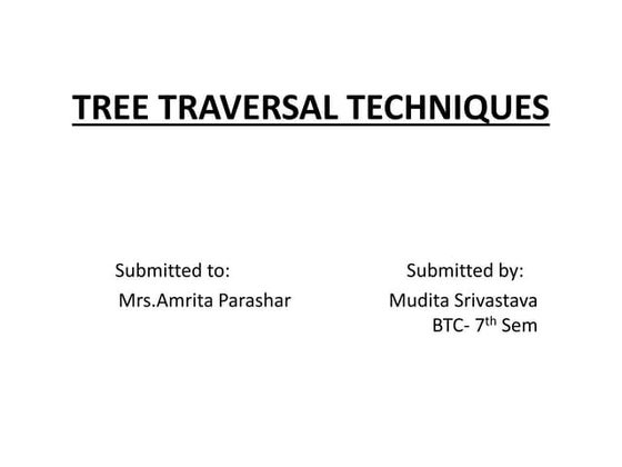 Tree Traversal | PPT