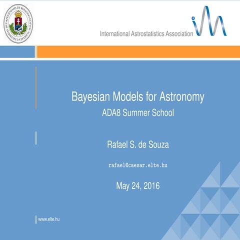 Bayesian Models for Astronomy | PDF