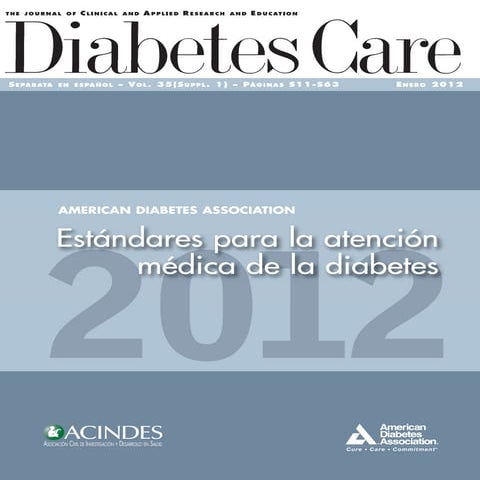 Sesión actualización ADA Standards of Care in Diabetes 2025 | PDF