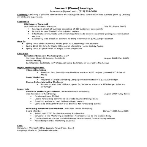 WL Resume | DOCX