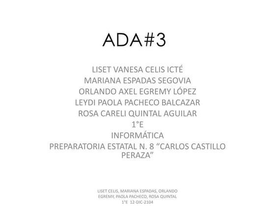 Cuando era niña presentation | PPT