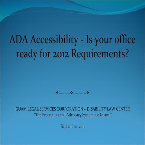 Ada and health conference 2011 | PPT