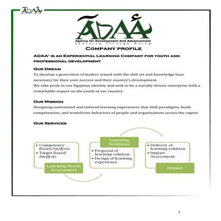 ADAA\' Profile 180510 | PDF | Education industry | Industries
