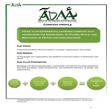 ADAA\' Profile (Corporate Learning) | PDF | Management Consulting ...