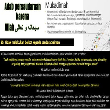 Adap dalam islam yang akan bermanfaat dalam kehidupan | PDF