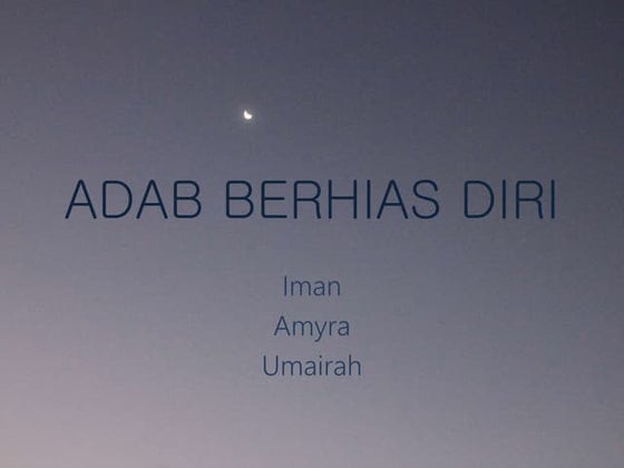 Pel 29 adab berhias diri t4 | PPT