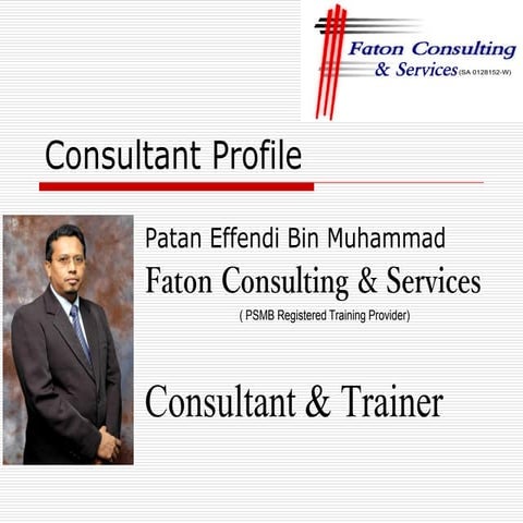 Consultant Profile_updated2016 | PPT