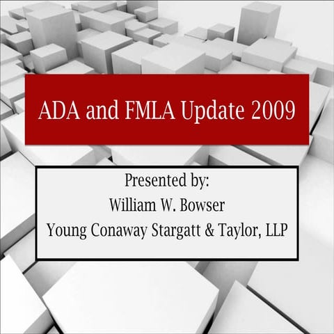 ADA FMLA Update | PPT