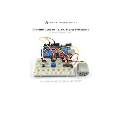 Adafruit arduino-lesson-15-dc-motor-reversing | PDF