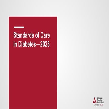 American diabetes association guidelines 2022 | PPTX