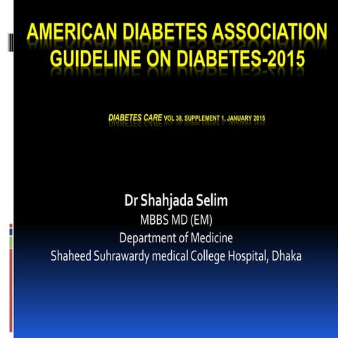 ADA guideline2015 dr shahjadaselim | PPTX