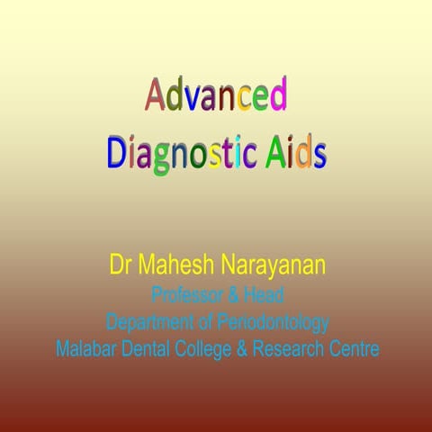 advanced diagnostic aids | PPT
