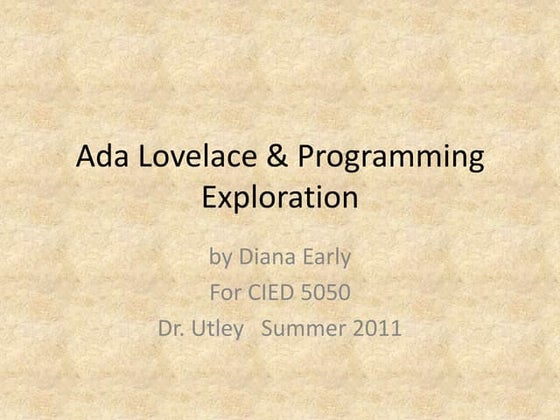 Ada Lovelace | PPTX