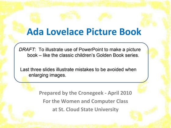 Ada Lovelace-The First Programmer | PPTX