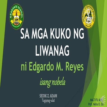 Adam-Sa kuko ng mga Liwanag gmc ocmdelc dc | PPTX