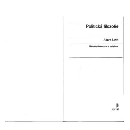 Adam Swift: Politická filozofie | PDF