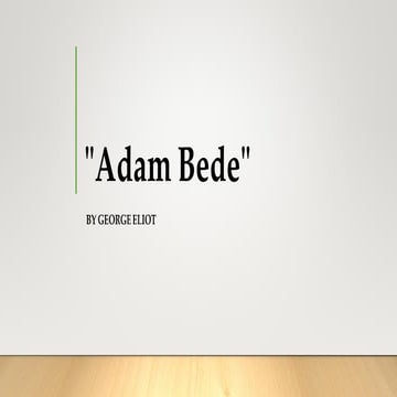 Adam Bede topic of english subject in law.pdf | Birth | Personal ...