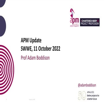 An Introduction to APM Membership webinar | PDF