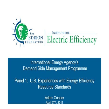 Energy efficiency proagram issues........ | PPT