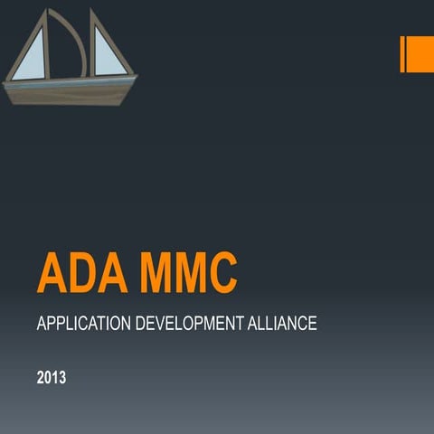 ADA PRESENTATION - THE FIRST CONFERENCE | PPT | Free Download