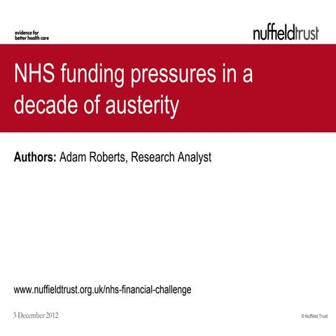 Adam Roberts: NHS funding pressures in a decade of austerity | PDF
