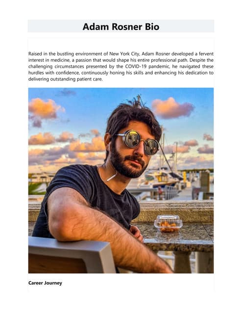 Adam Rosner, Doctor of optometry at eye care