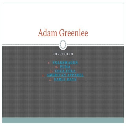 Adam\'s Portfolio | PPTX