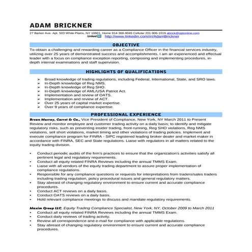 Adams Resume | DOC