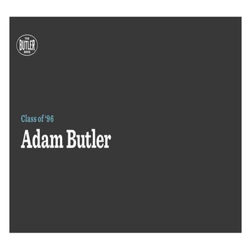 Adam Butler - UT Presentation 13NOV2014 | PDF