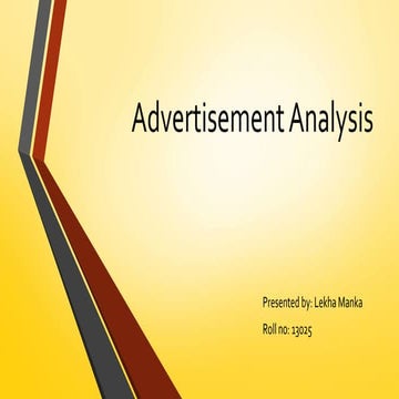 Ad analysis for SUZUKI HAYATE | PPTX