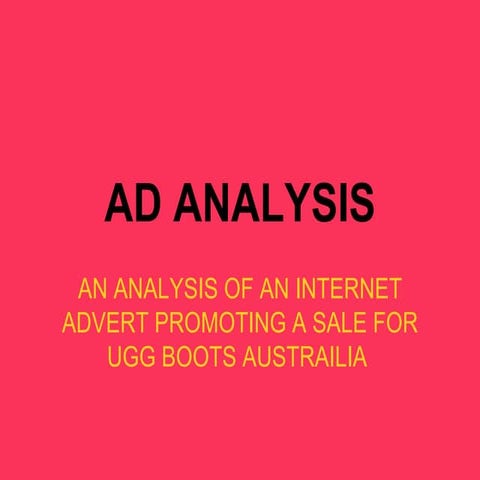 Ad analysis hw | PPT