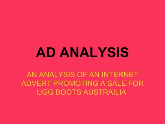 Outdoor advertisement analysis | PPTX