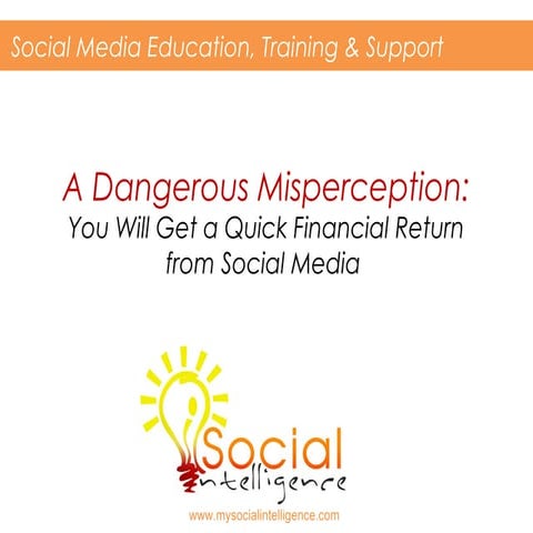A dangerous misperception | PPT