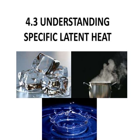 CHAPTER 4:HEAT-Specific latent heat | PPTX