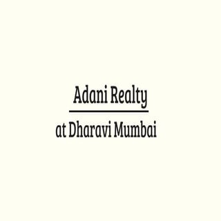Adani Dharavi Mumbai Pdf | PDF