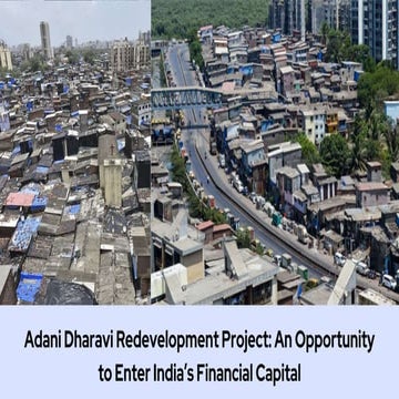Adani Dharavi redevelopment is a model for India’s Urban change | PPTX